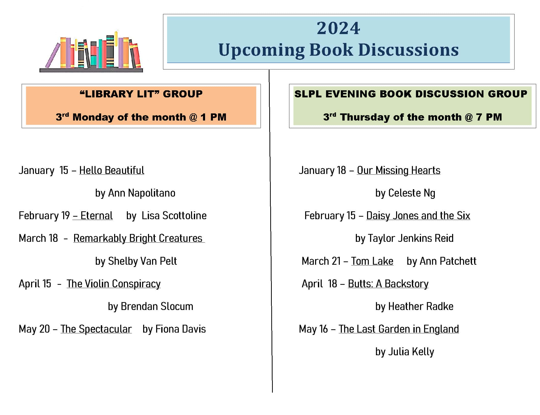 Adult Programs – Southern Lehigh Public Library