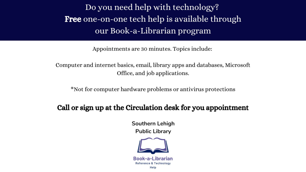 Adult Programs – Southern Lehigh Public Library